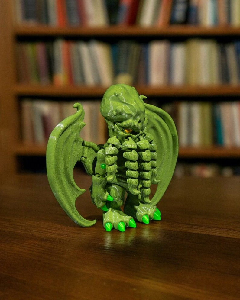 3D Printed Cthulhu Articulated. - Etsy