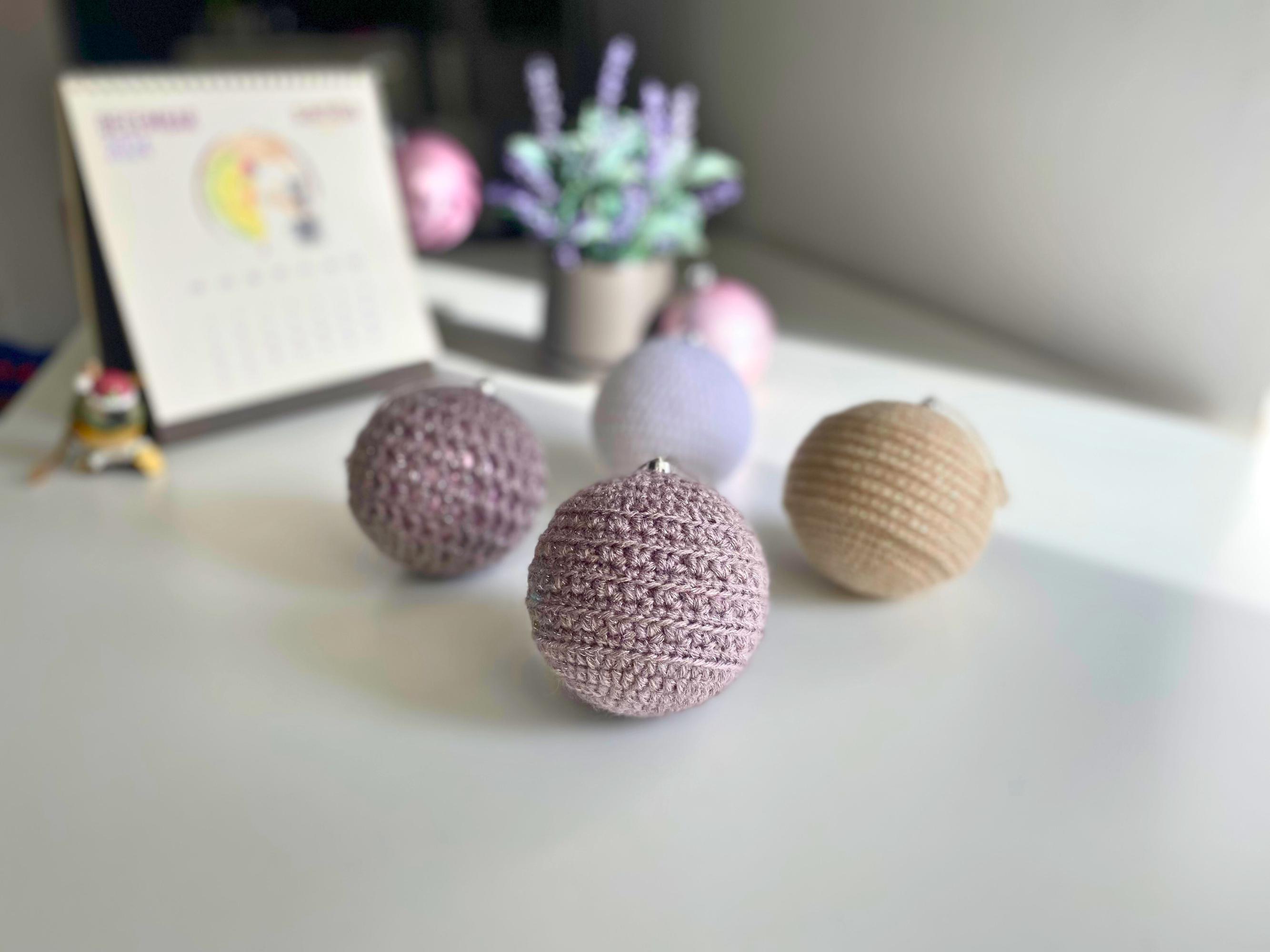 Crochet Christmas Ball Pattern PDF - DIY Xmas Balls, Christmas Decor ...