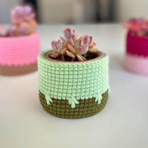 Crochet Planter Pattern Set – 3 Plant Pot Covers, Succulent Planter PDF ...