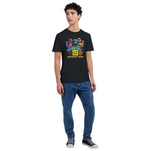 Geometry Dash T-shirt | Colorful Arcade Tee | Bright Gaming Merchandise ...