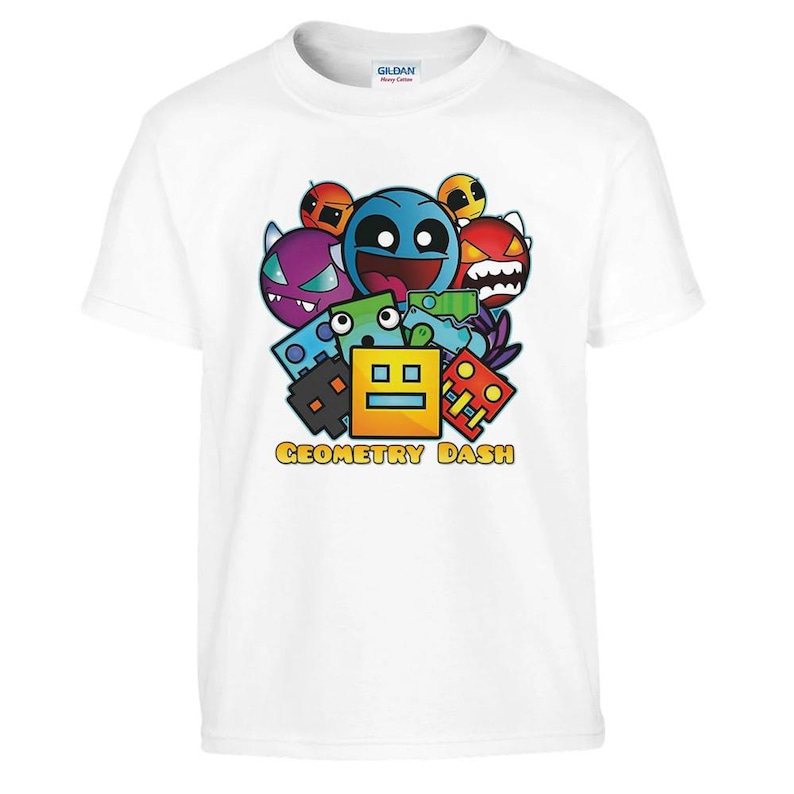 Kids Geometry Dash T-shirt - Etsy