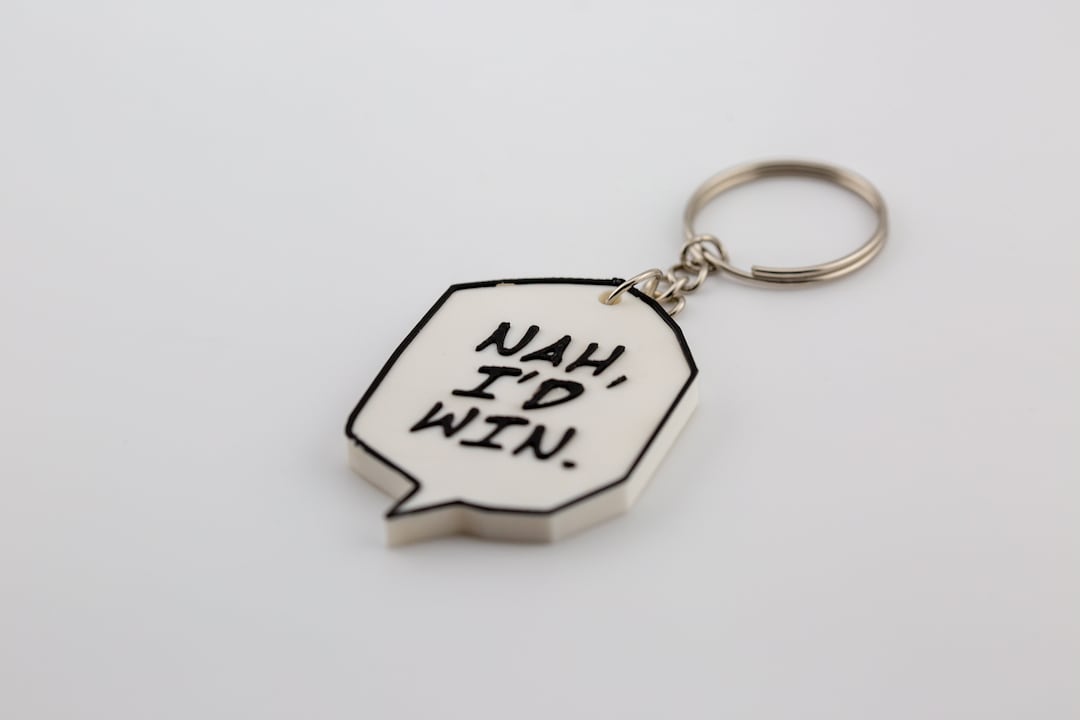 Nah Id Win Keychain, Jujustu Kaisen Gojo Satoru Speech Bubble Keychain ...