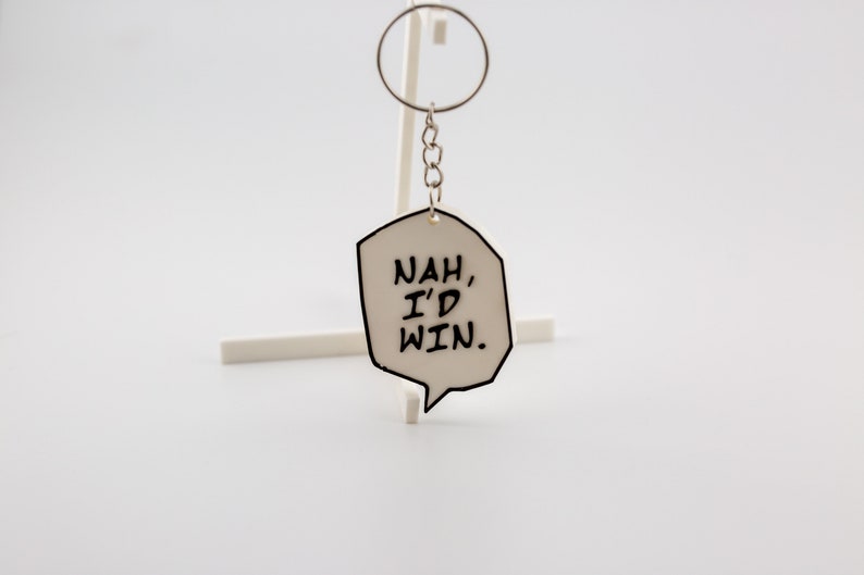 Nah Id' Win Keychain, Jujustu Kaisen Gojo Satoru Speech Bubble Keychain ...