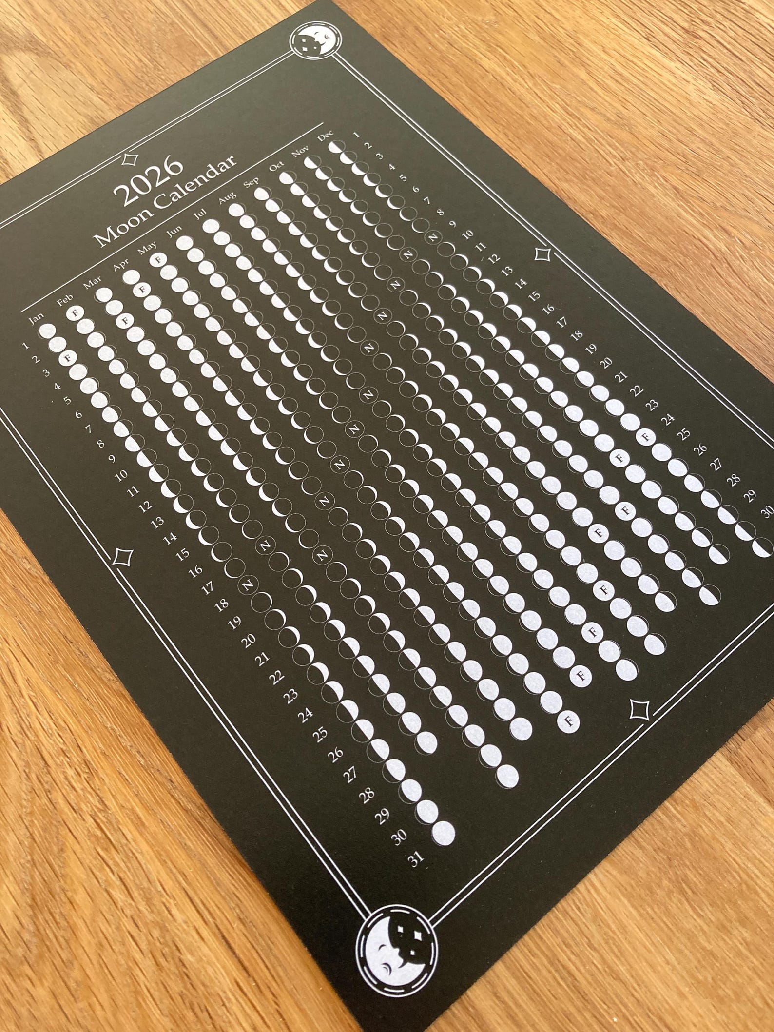 2026 Moon Calendar, UK. Lunar Calendar 2026, United Kingdom, Northern ...
