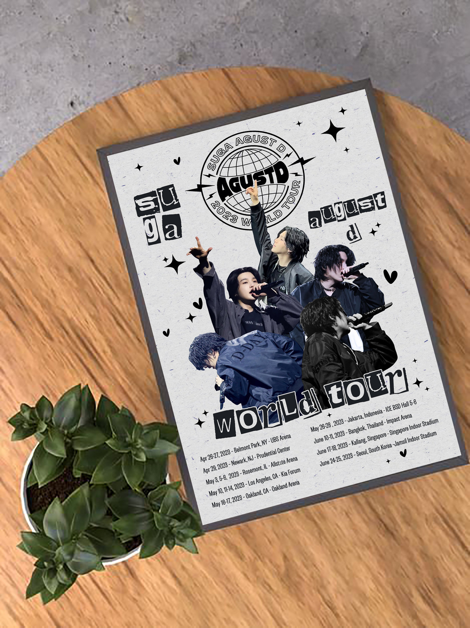 Agust D Suga Tour 2023 Poster, Agust D Poster, Suga Tour 2023 Poster ...