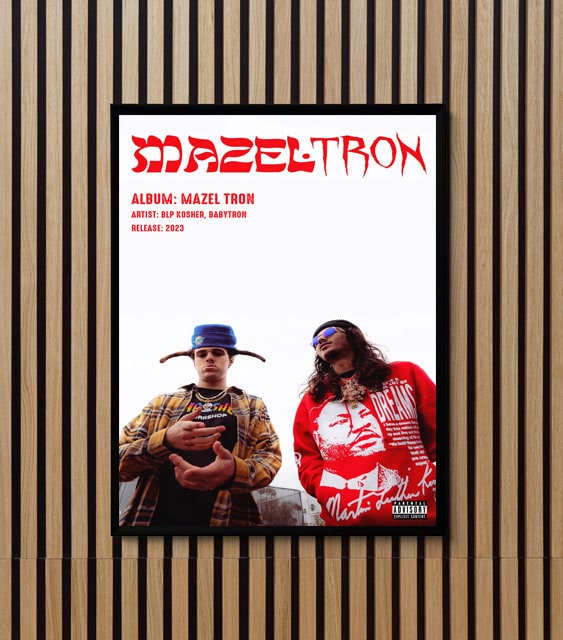 BabyTron & BLP Kosher - Mazel Tron song poster print, music poster sold ...