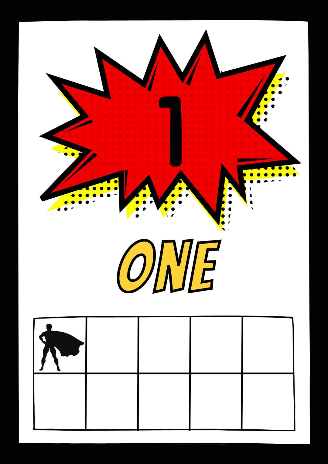Superhero Theme 10 Frame - Etsy