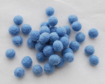 1cm Felt Balls Powder Blue Choose either 50 or 100 felt | Etsy
