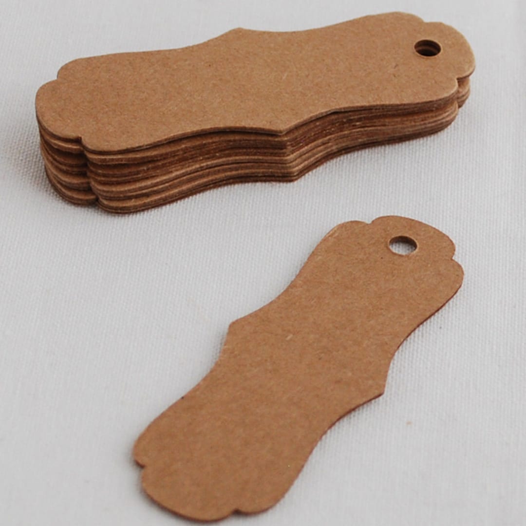 100 Count Extra Thick Blank Sewing Label Gift Tag Vintage Style - Etsy