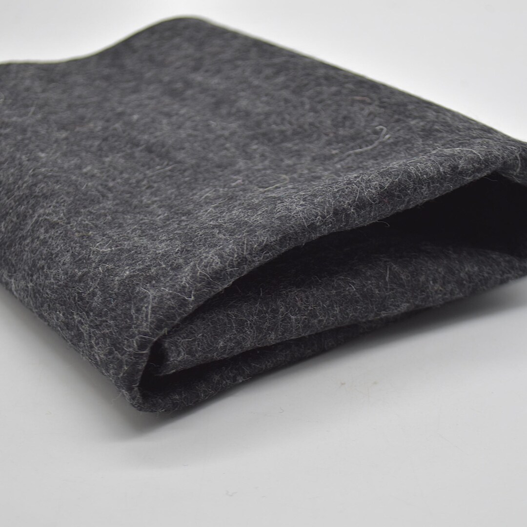 100% Pure Wool Felt Fabric - 1mm Thick - Made in Western Europe - Black ...