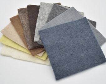 100% Wool Felt Fabric Approx 3mm 5mm Thick 7 Assorted | Etsy