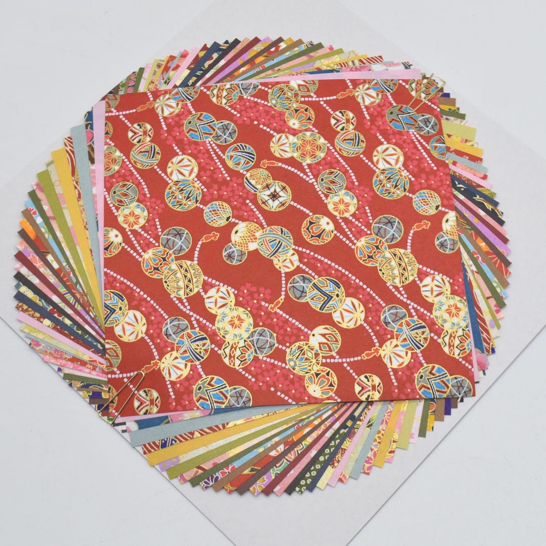 Japanese Yuzen Washi Origami Paper Pack: 40 Assorted Sheets (15cm) - Etsy