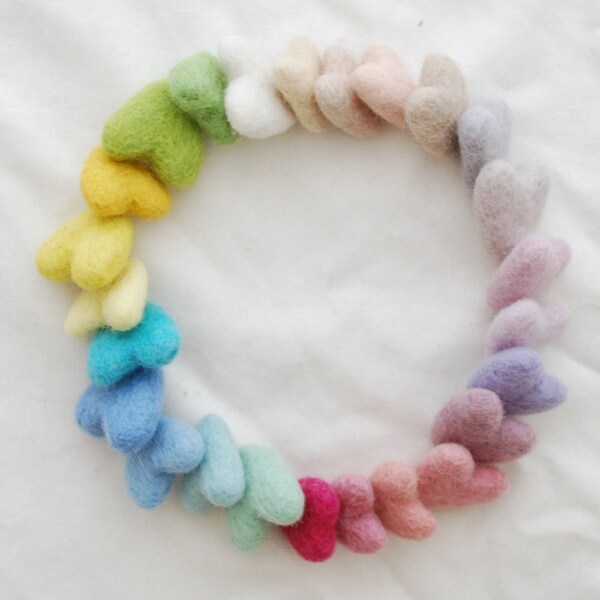 Wool Hearts - Etsy