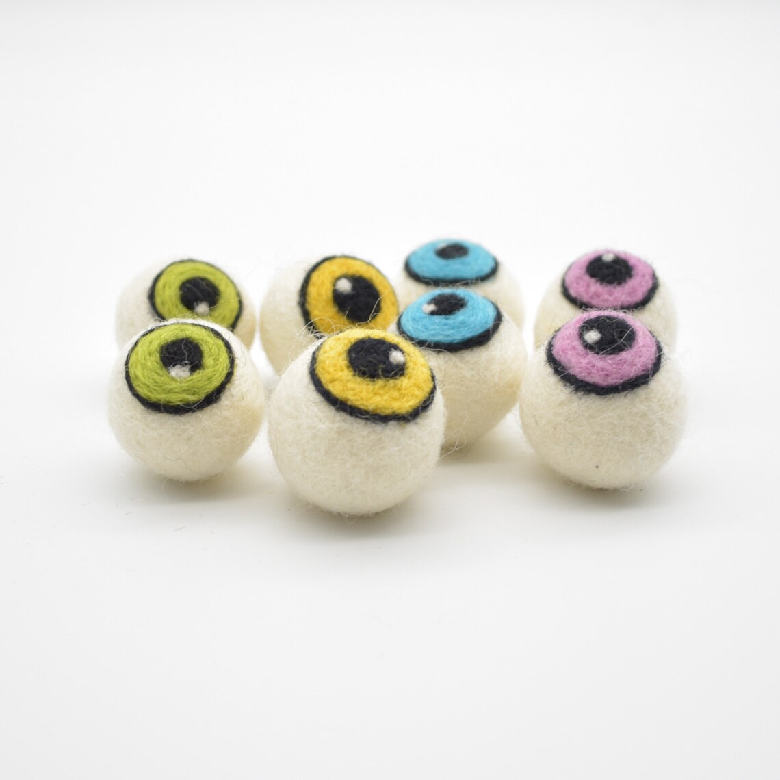 8 Assorted Felt Eye Balls Halloween 3cm 2 per Colour - Etsy