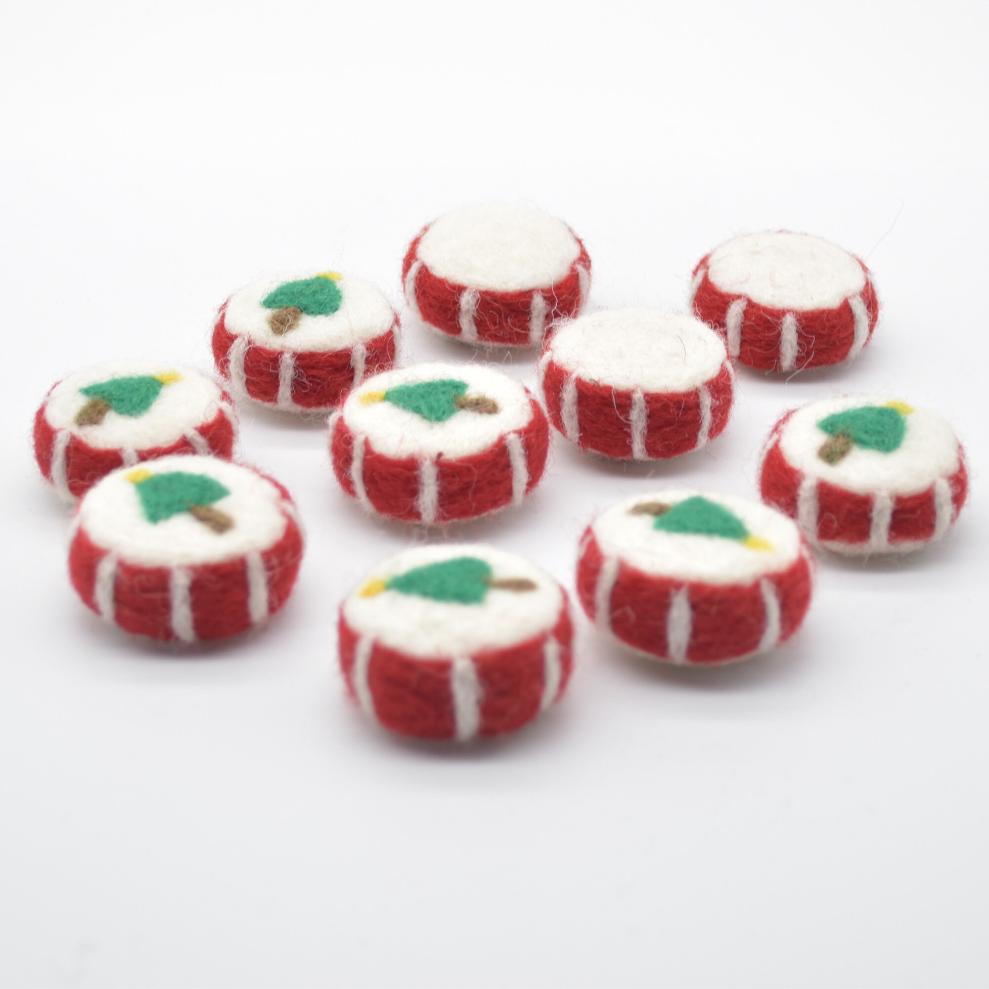 Felt Christmas Tree Peppermint Candy / Taffy Sweets 5 Count | Etsy
