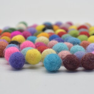 100% Wool Felt Balls - 1cm - 100 Count - Assorted Colors - Etsy