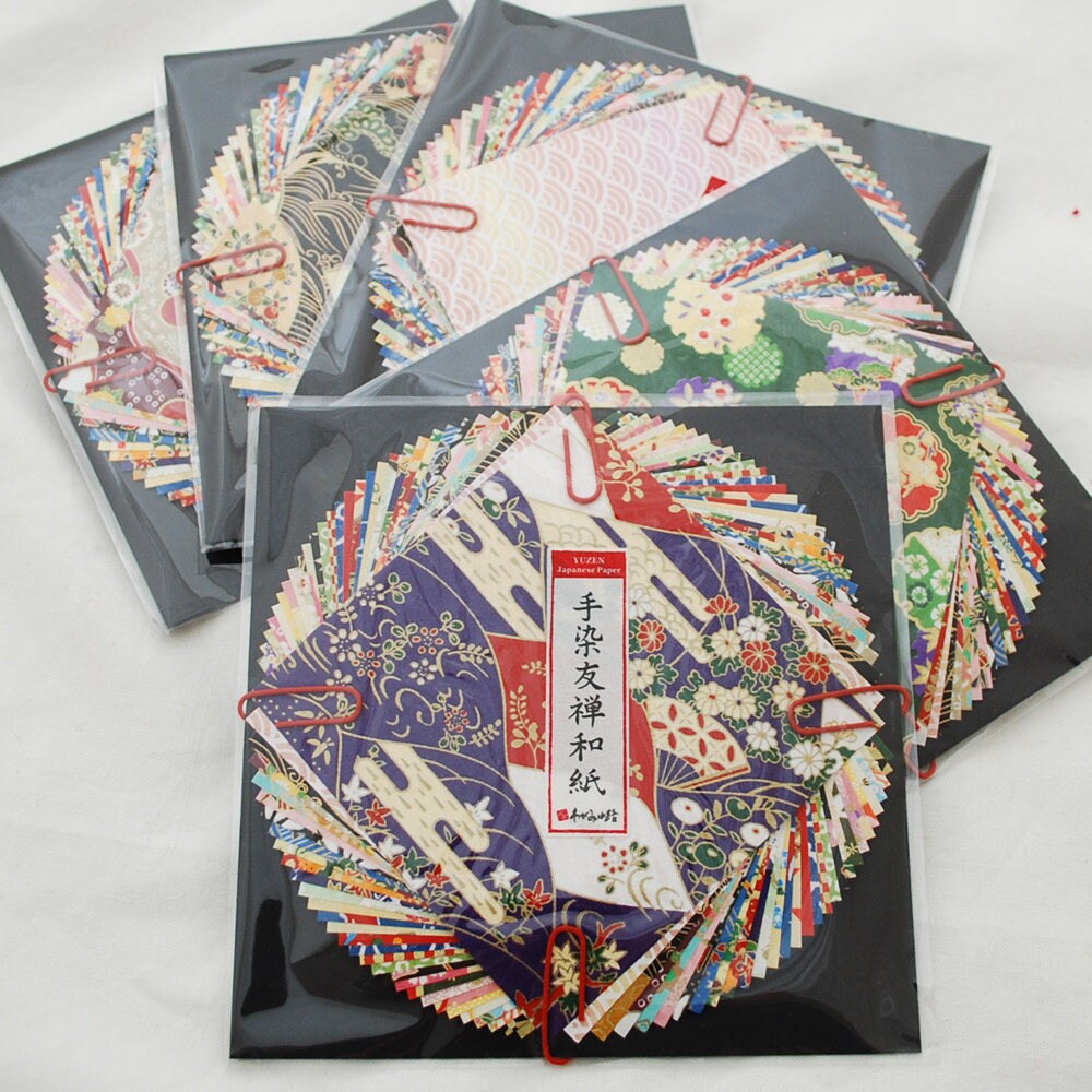 Japanese Yuzen Washi Origami Paper Pack 30 Yuzen Sheets