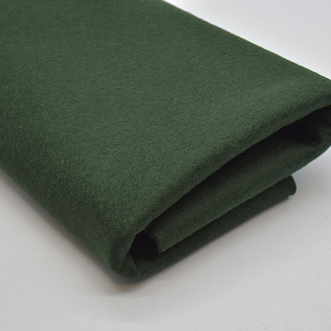 Dark Hunter Green 100% Wool Felt Fabric - 1mm Thick - Etsy