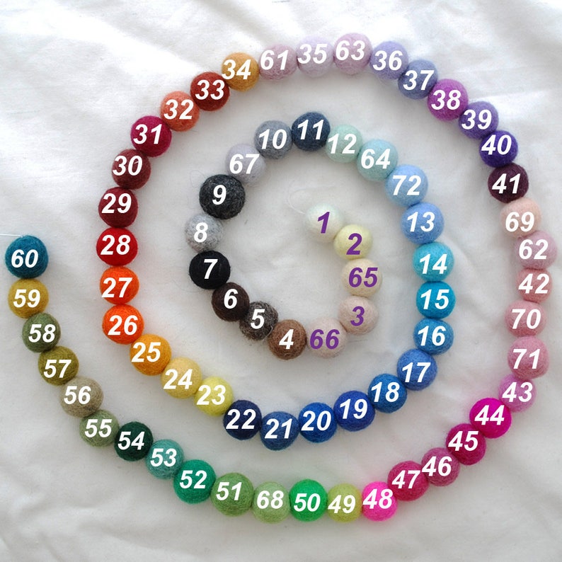 100% Wool Felt Balls 5 Count 4cm Pick and Mix Choose - Etsy