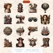 Steampunk Sticker Clipart: 179 PNG Illustrations (digital Download) - Etsy