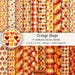 Orange Watercolor Digital Paper: 71 Seamless Backgrounds (digital ...