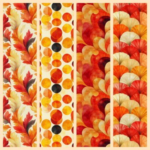 Orange Watercolor Digital Paper: 71 Seamless Backgrounds (digital ...