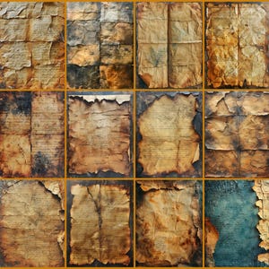 Old Paper Textures: 123 Junk Journal Pages (digital Download) - Etsy