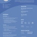 Blue CV Resume Cover Letter Template Professional & Stylish Design ...