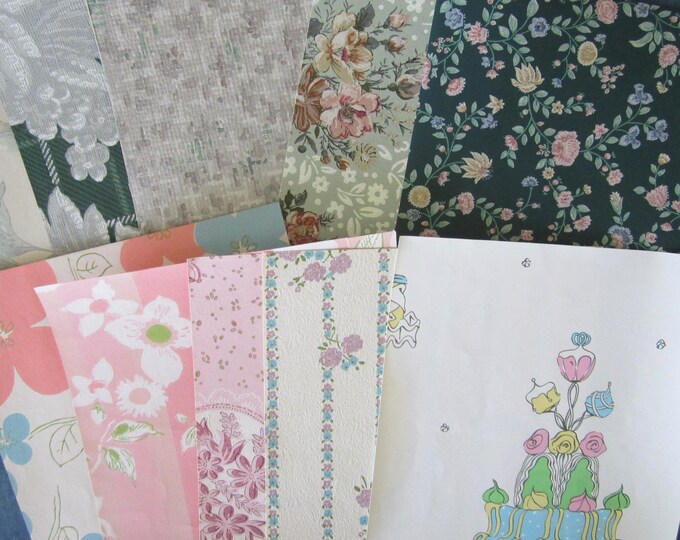 Vintage Wallpaper Pak of 10 Sheets 8 X 10 - Etsy