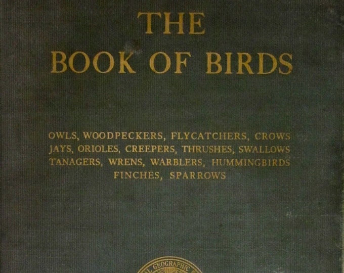 The BOOK of BIRDS Vol. 2 National Geographic 1939 - Owls Woodpeckers ...
