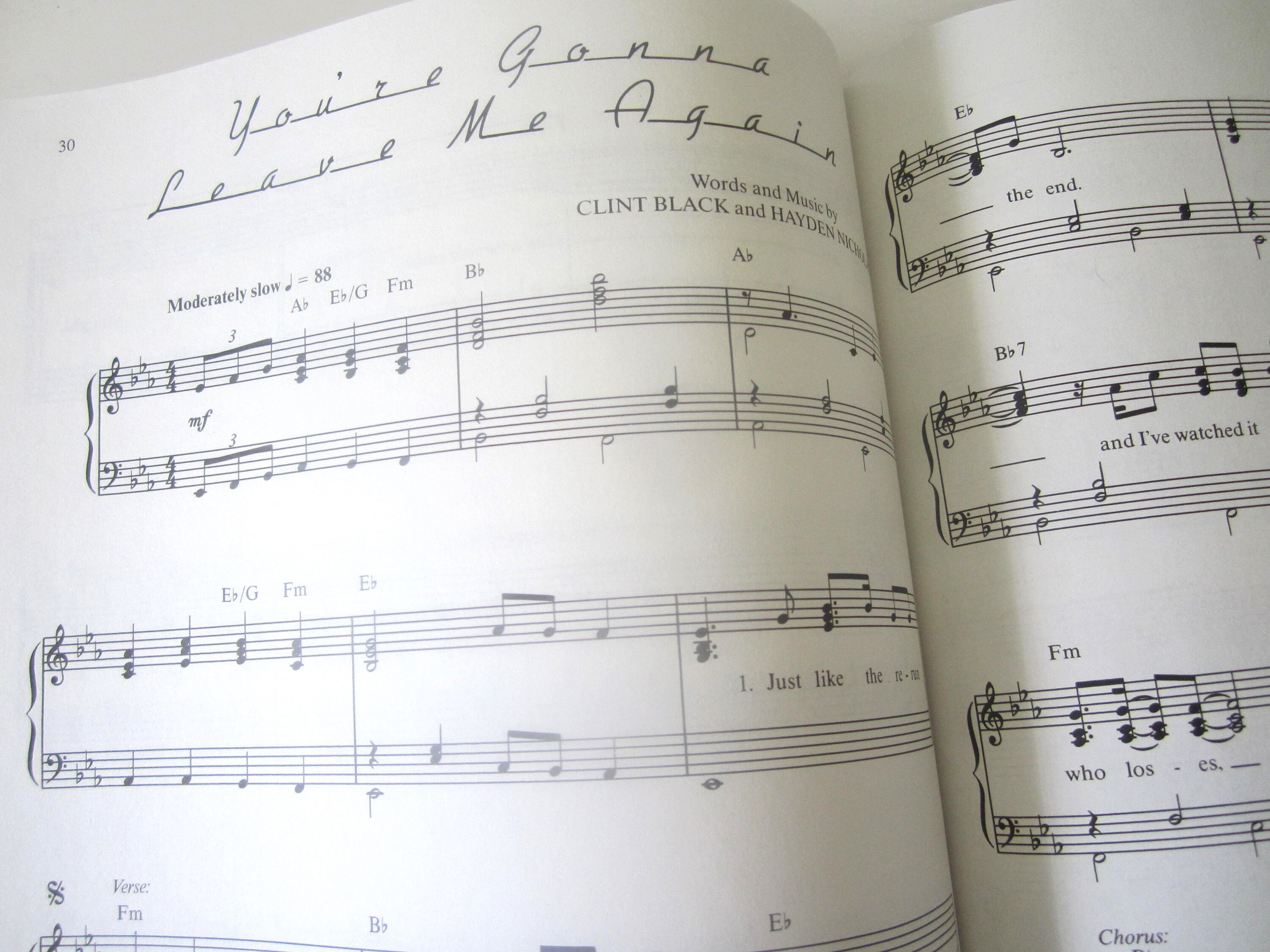 CLINT BLACK Killin' Time Songbook Sheet Music Piano/vocal/chords C.1990 ...
