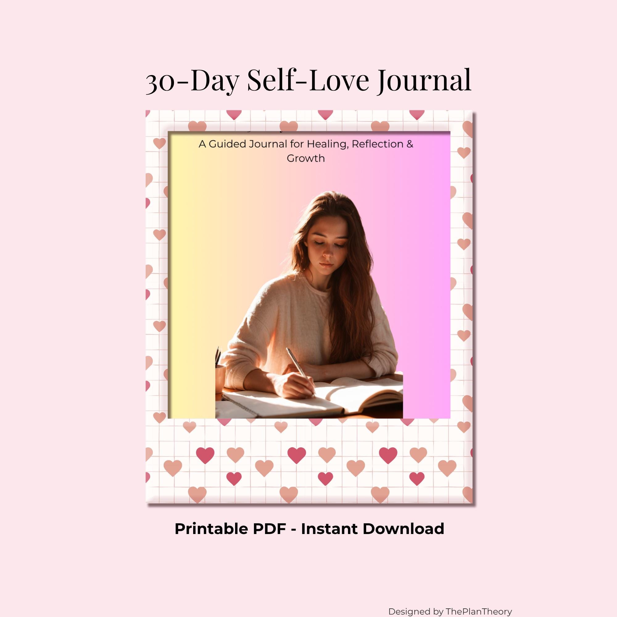 30-day Self-love Journal | Printable PDF | Daily Prompts, Affirmations ...