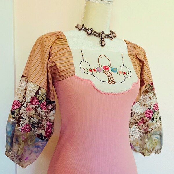 Upcycled Blouse - Etsy