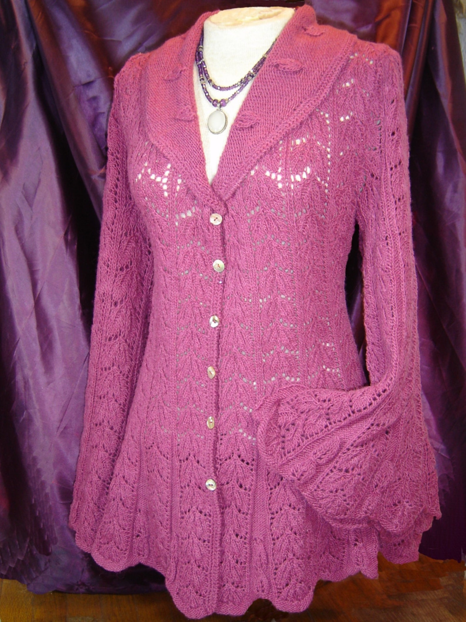 Heirloom Lace Jacket Knitting Pattern-pdf - Etsy