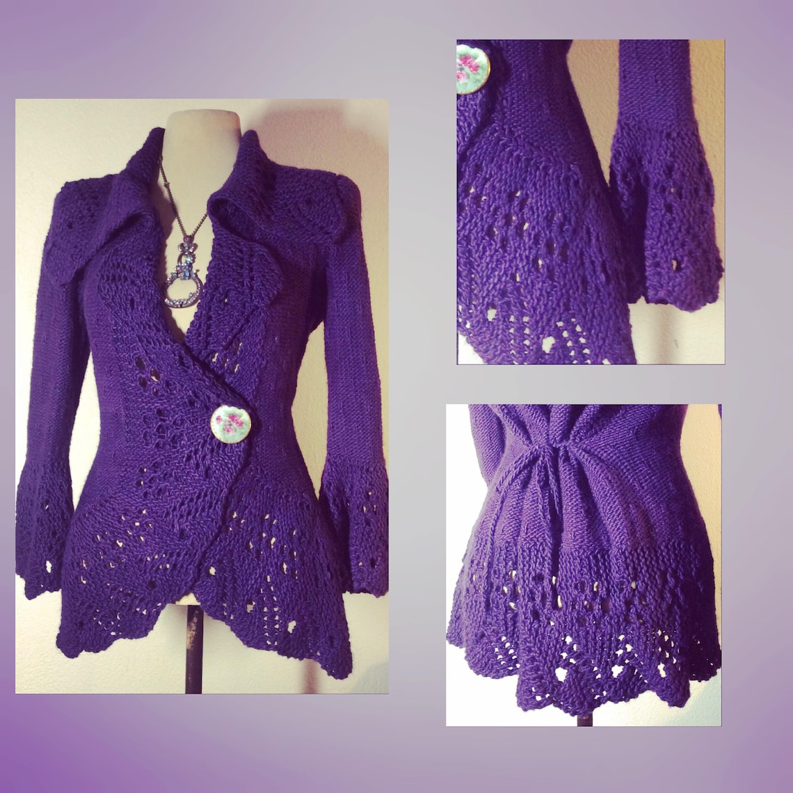 The Emma Cardigan Knitting Pattern - Etsy