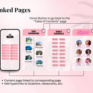 Girls Trip Itinerary Template, Girls Trip Fiji Vacation Trip Schedule ...