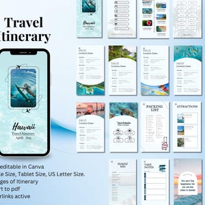 Hawaii Itinerary Template, Travel Guide Hawaii, Hawaii Itinerary Trip ...