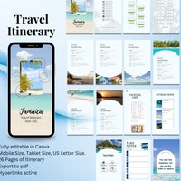 Italy Travel Itinerary Template, Printable Travel Guide, Trip Planner ...