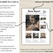Travel Newspaper Template Bundle: Retro Canva Layout (digital Download ...