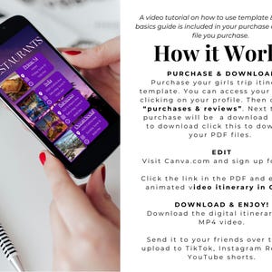 Girls Trip Weekend Itinerary Template | Animated Birthday Travel ...