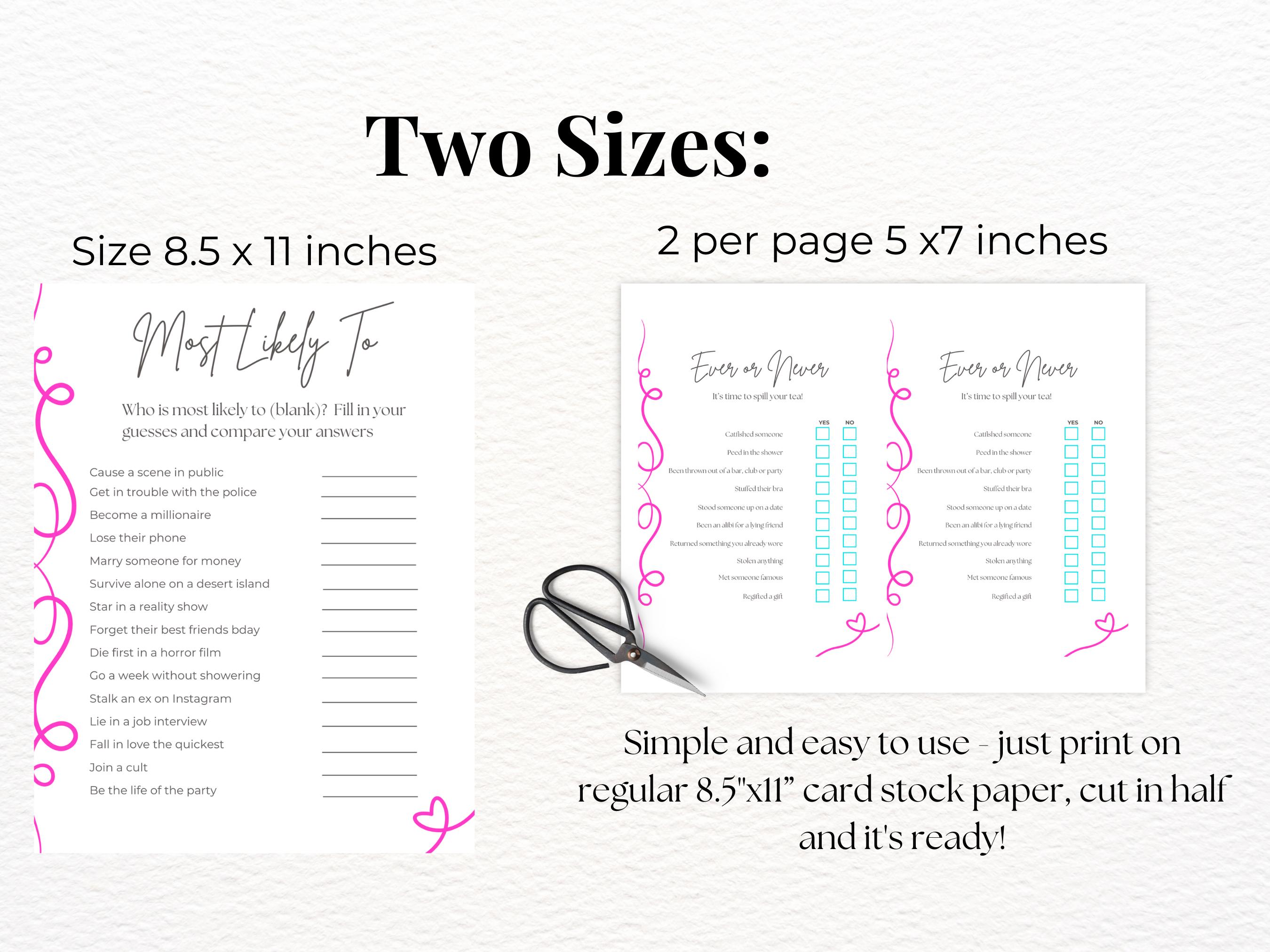 Girls Trip Games Printable, Girls Trip Activities, Girls Vacation Games ...