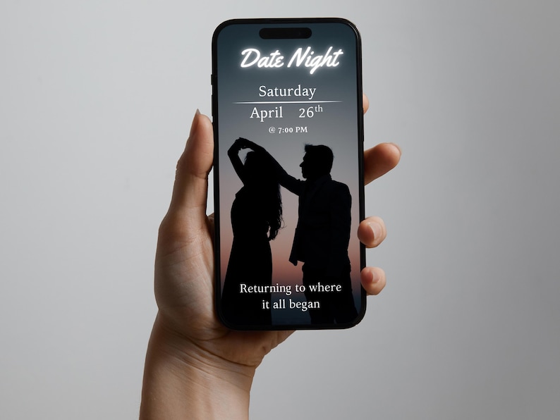 Date Night Video Invitation, Couple Date Night, Animated Dinner Date ...
