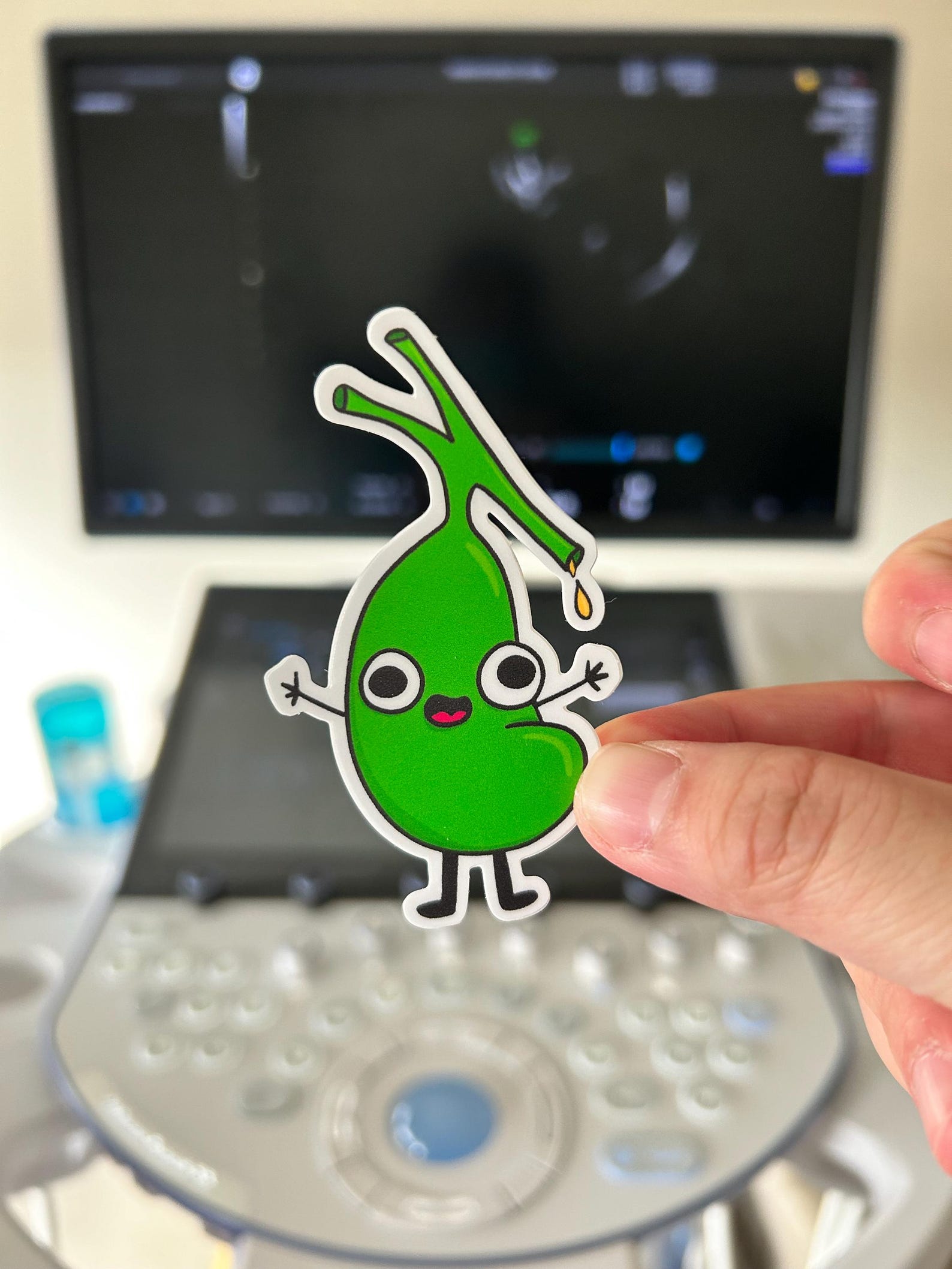 Cute Gallbladder Vinyl Decal - Anatomy, General Surgeon, Medicine ...