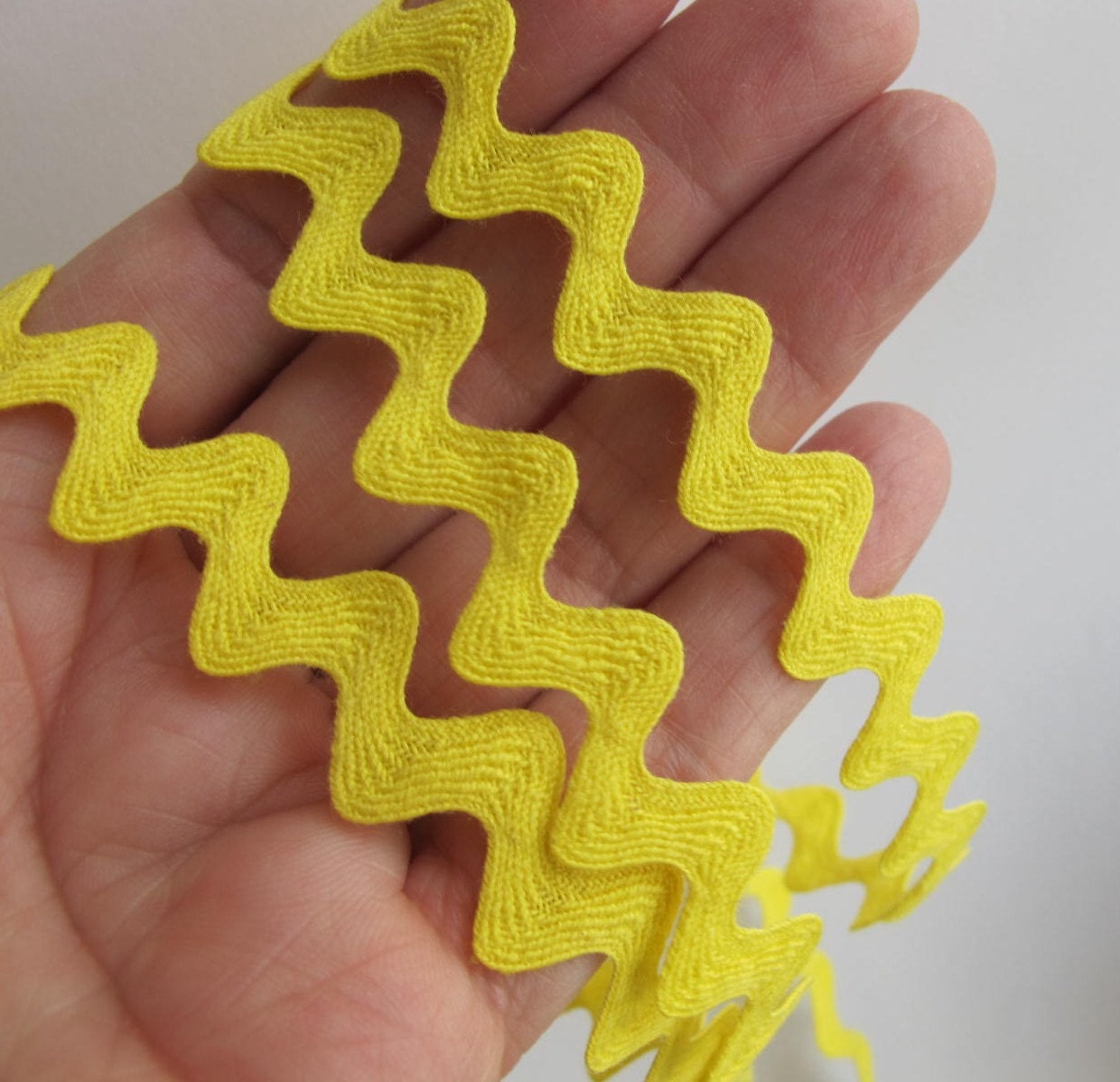Ric Rac 5 Yards Lot All COTTON RIC RAC Canary Yellow. 1/4 Inch | Etsy