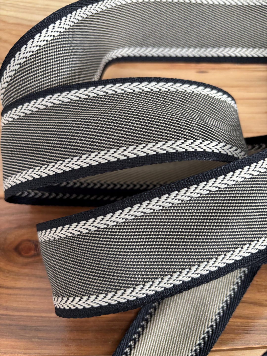 Classic Chevron Arrow STRIPES 1.5" Wide Jacquard Twill Trim REVERSIBLE ...
