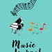 MUSIC JOURNAL, Printable, Note, Piano Chord, Lyrics, Download, A4 - Etsy