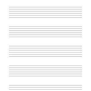MUSIC JOURNAL, Printable, Note, Piano Chord, Lyrics, Download, A4 - Etsy