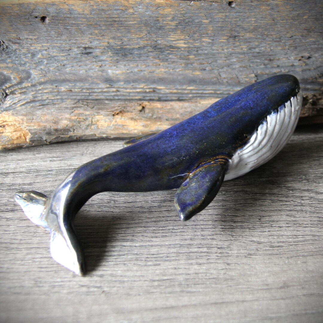 Beautiful and Unique Blue Whale Figurine Unique Ceramic by Fannyd - Etsy