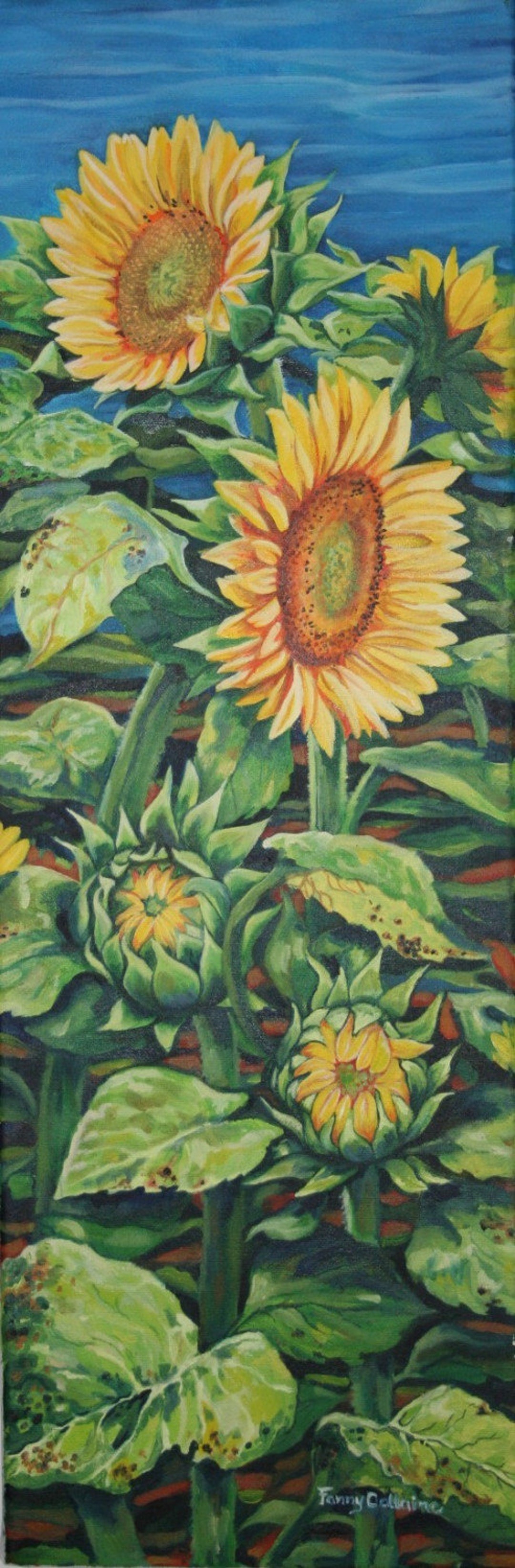 Sunflowers - ORIGINAL Oil Painting - Etsy