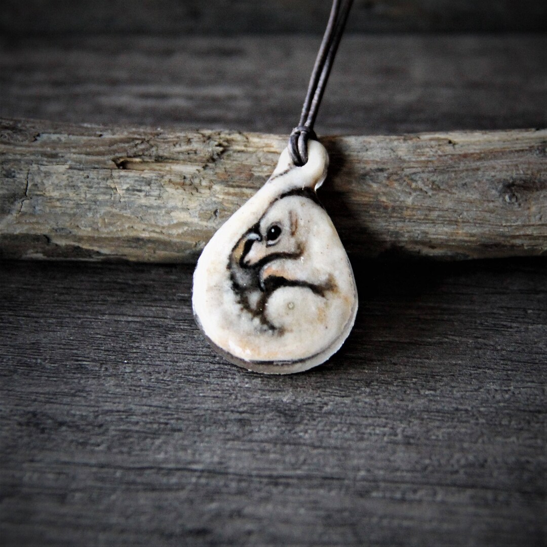 Cute Pygmy Anteater Necklace- Fused Glass Pendant - Etsy